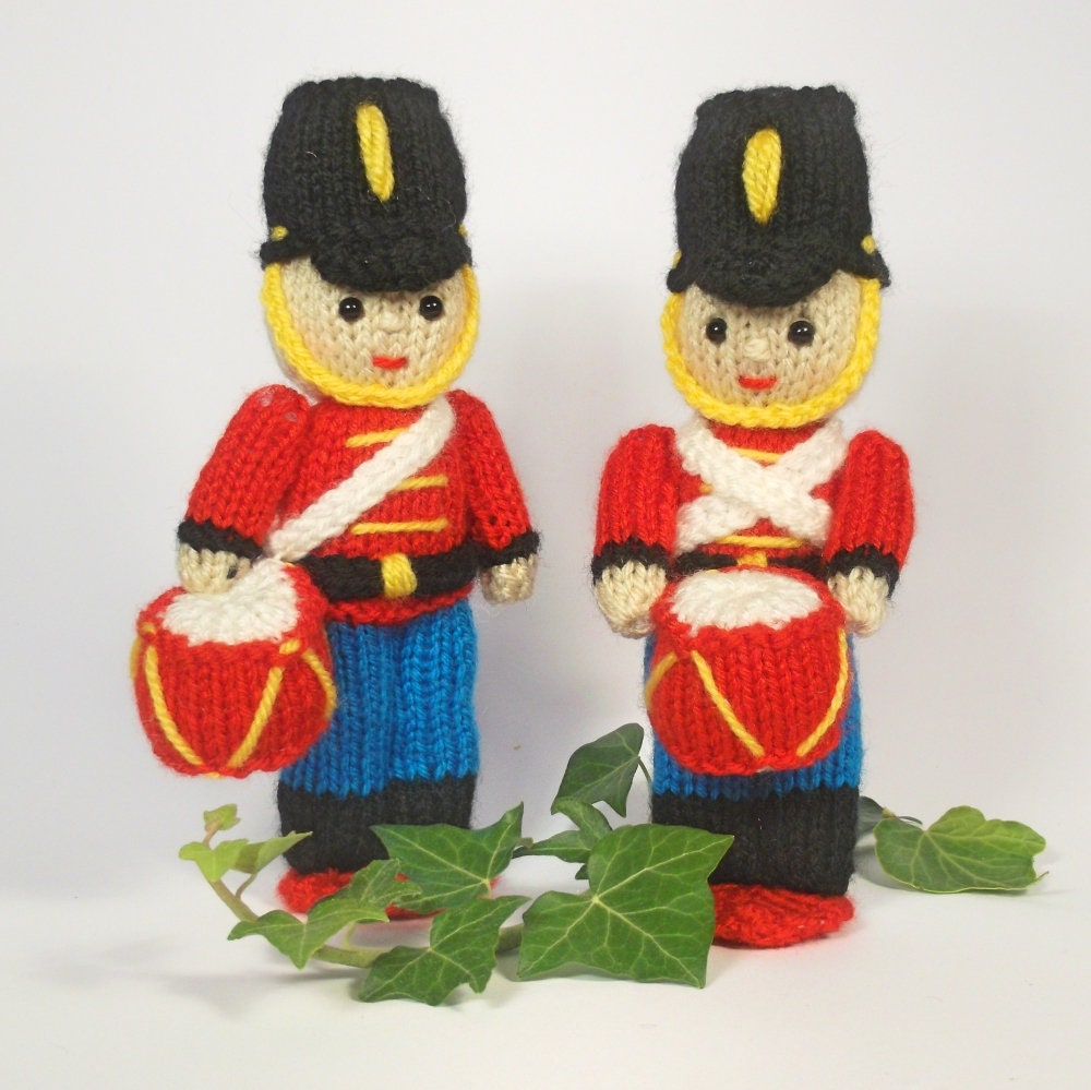 Toy Soldier Christmas Decoration Knitting Pattern | Etsy UK