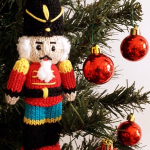 Christmas Nutcracker Doll Decoration , Toy Knitting Pattern Instant ...