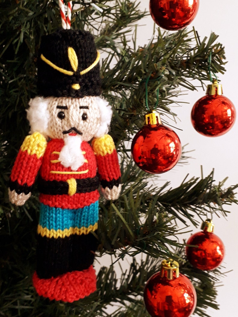 Christmas Nutcracker Doll Decoration , Toy Knitting Pattern Instant ...