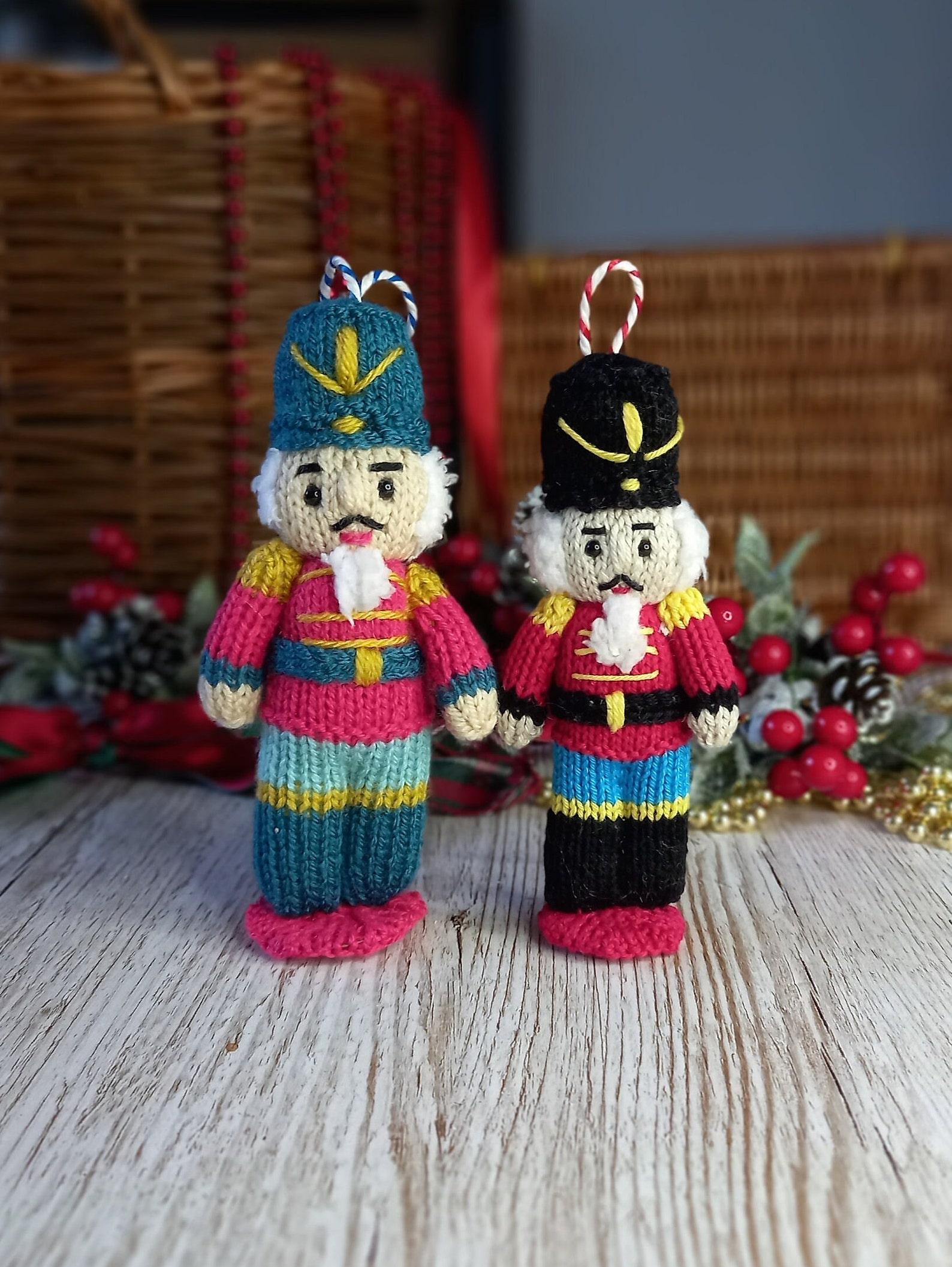 Christmas Nutcracker Doll Decoration , Toy Knitting Pattern Instant ...