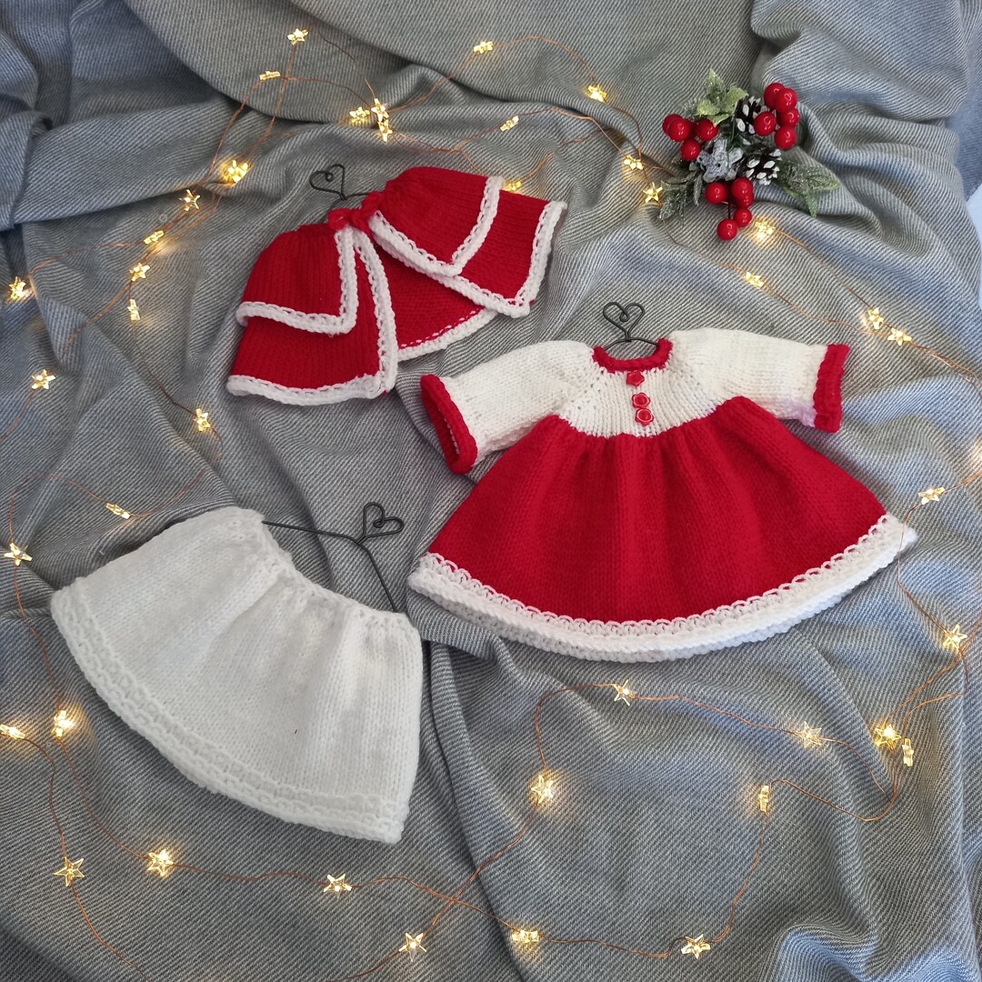 Christmas Lilly and May Dolls Clothes Only Knitting Pattern - Etsy UK