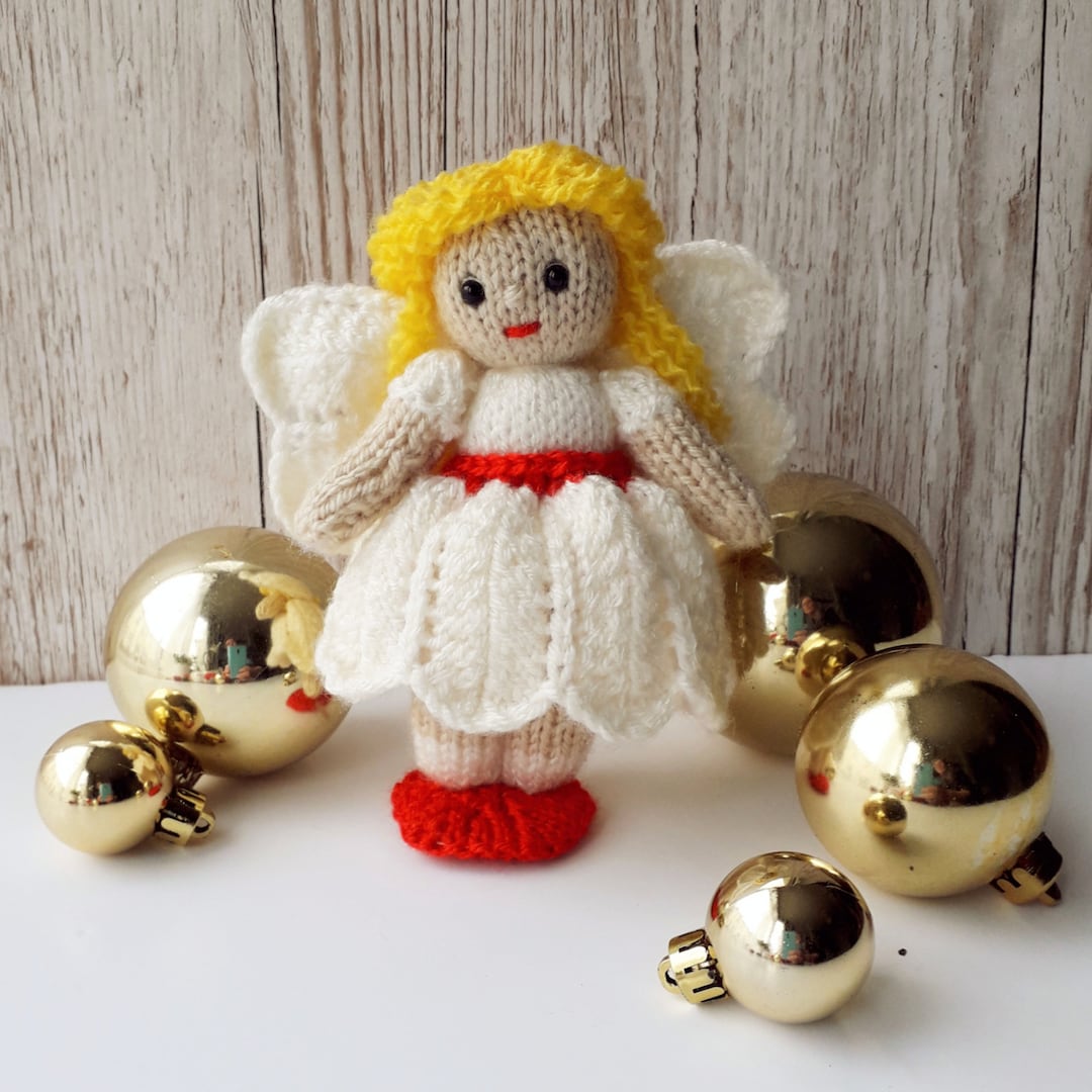 Christmas Fairy Doll Knitting Pattern Instant Download - Etsy