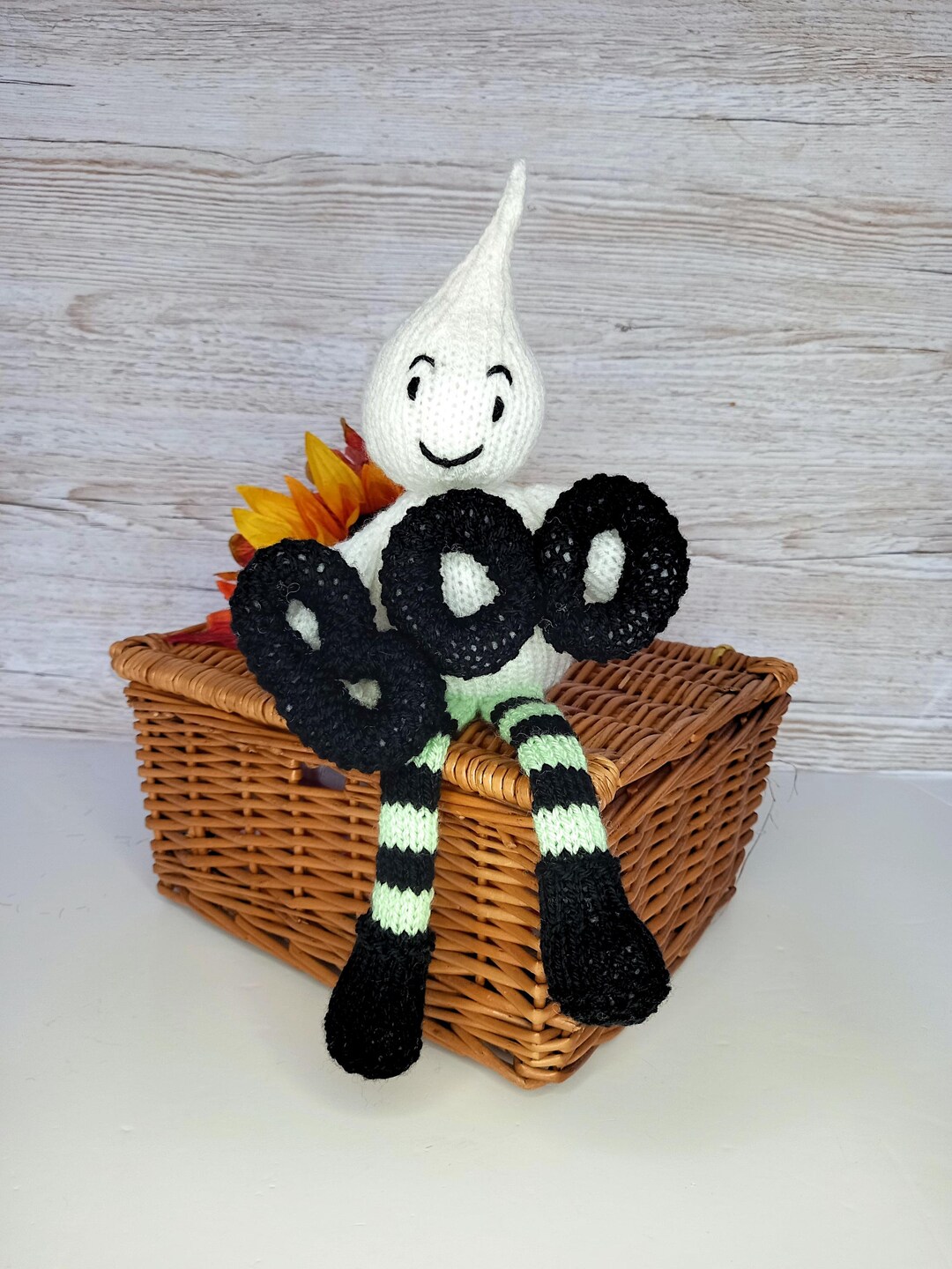 Boo! Ghost Shelf Sitter Knitting Pattern Instant Download - Etsy