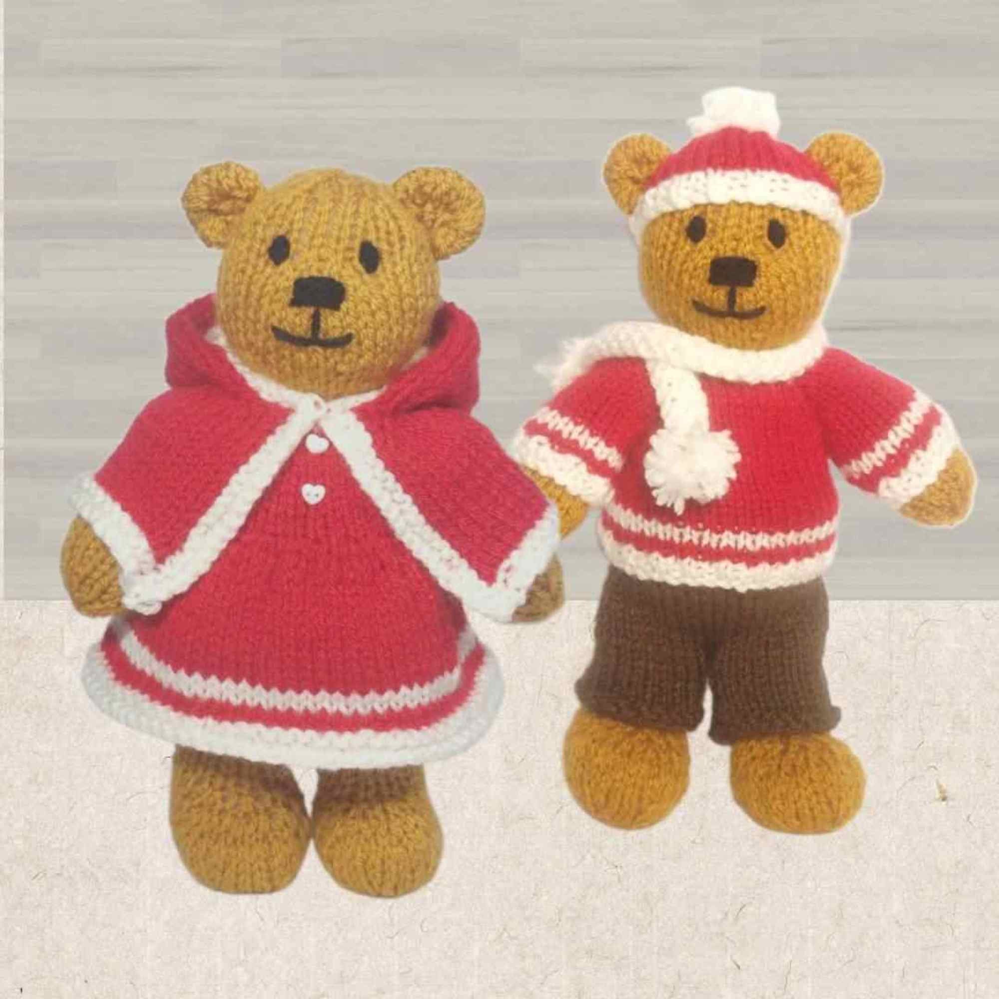 Christmas Bitsy Bears Knitting Pattern Instant Download - Etsy UK
