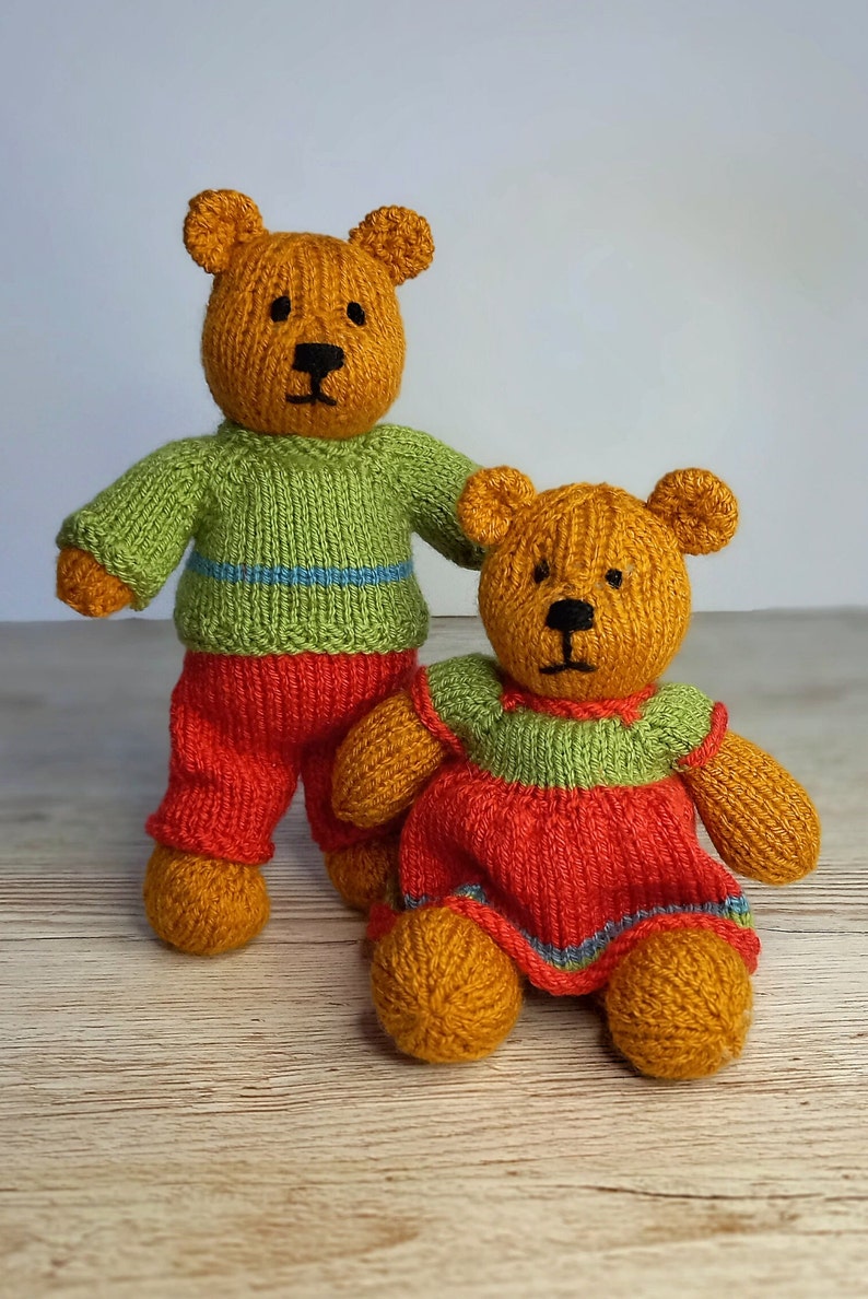Bitsy Teddy Bears Knitting Pattern Instant Download - Etsy