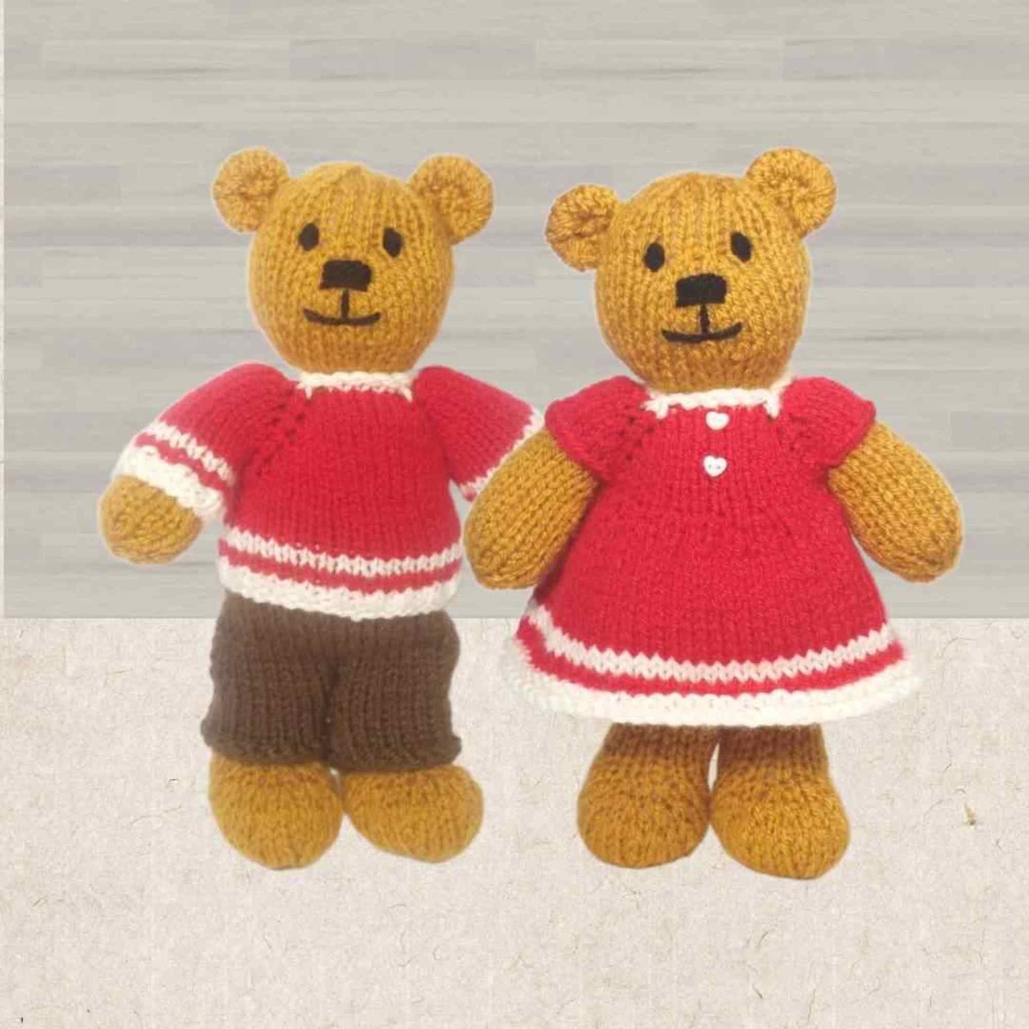Christmas Bitsy Bears Knitting Pattern Instant Download - Etsy UK