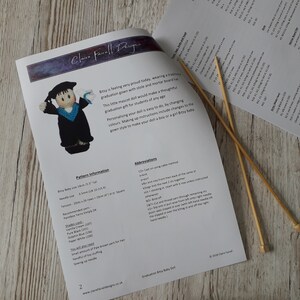 Graduation Doll Printed Knitting Pattern - Etsy