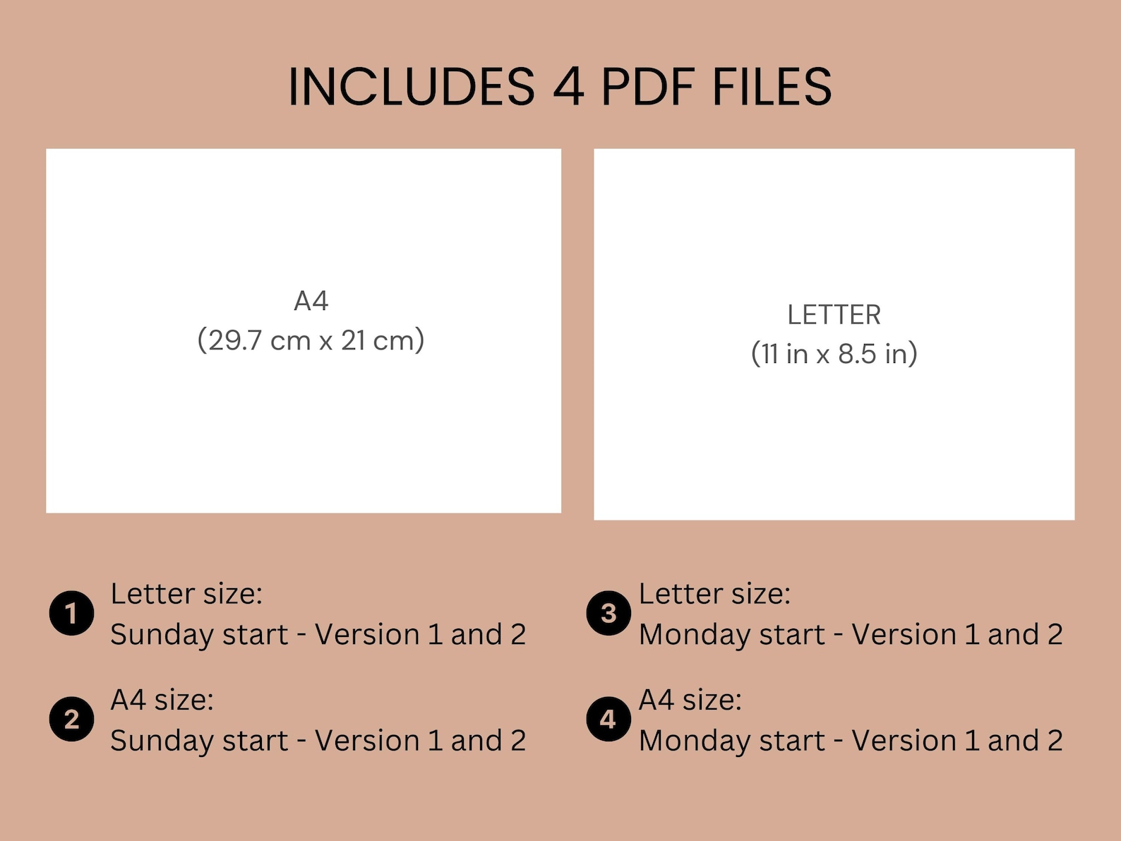 Printable Weekly Meal Planner Landscape Meal Plan Template Meal Tracker ...