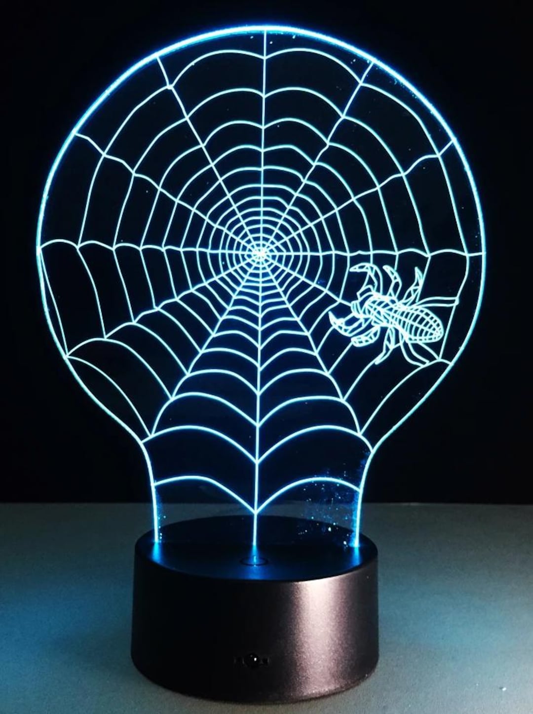 Spider Web 3D Optical Illusion Lamp | Fast Acrylic - Etsy