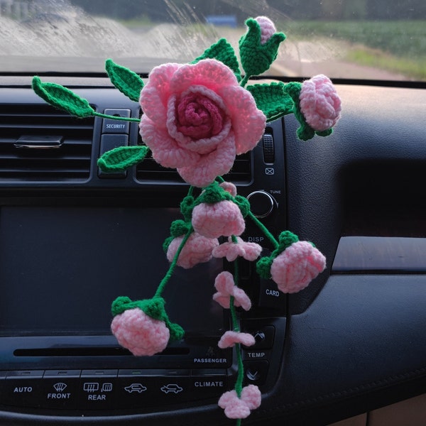 Crochet Flower for Car Vent - Etsy