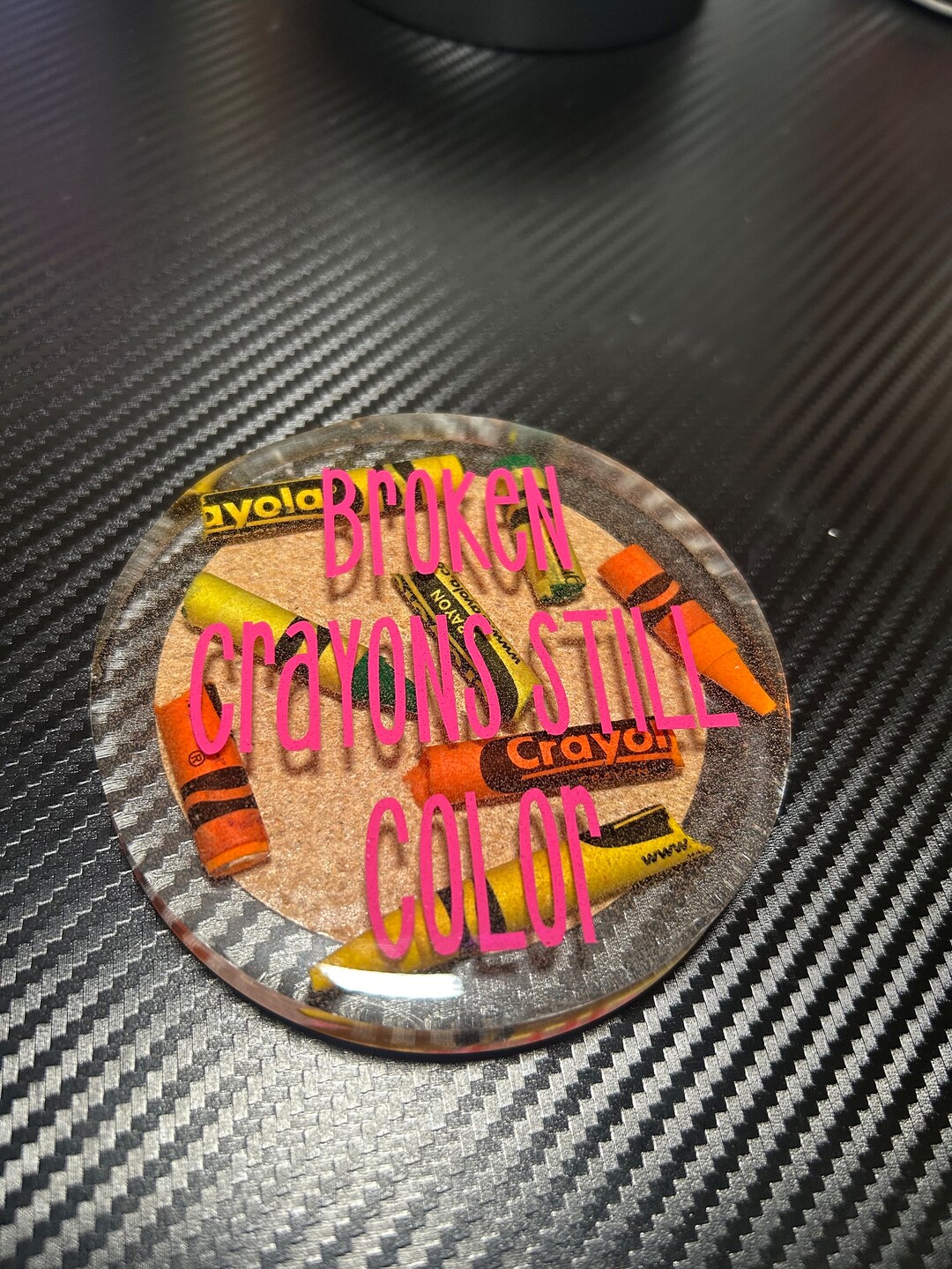 Resin Coaster - Broken Crayons Still Color Resin Coaster - Teacher ...