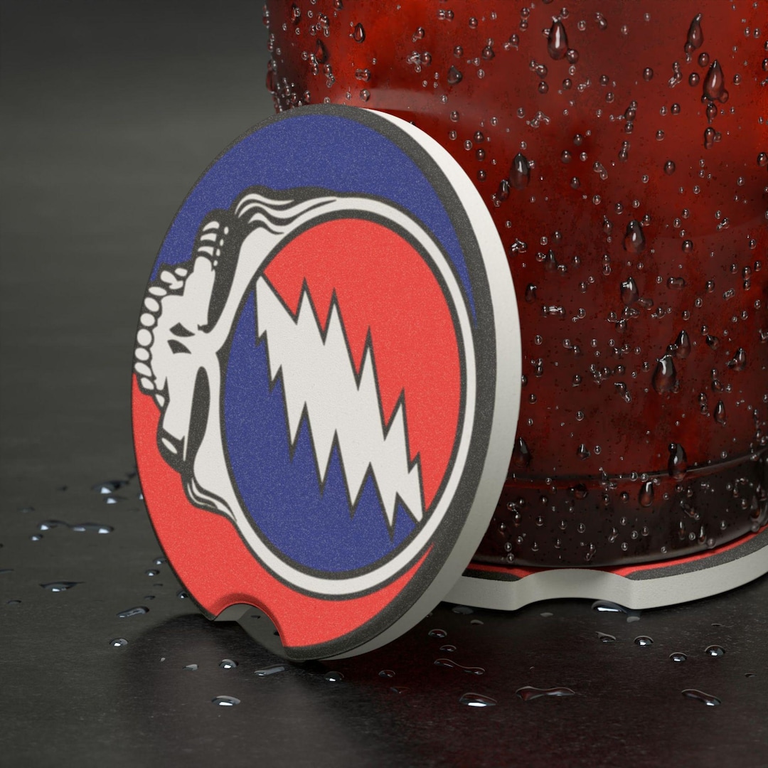Dead and Company, Deadhead, Soapstone Car Coasters, New Car Gift ...
