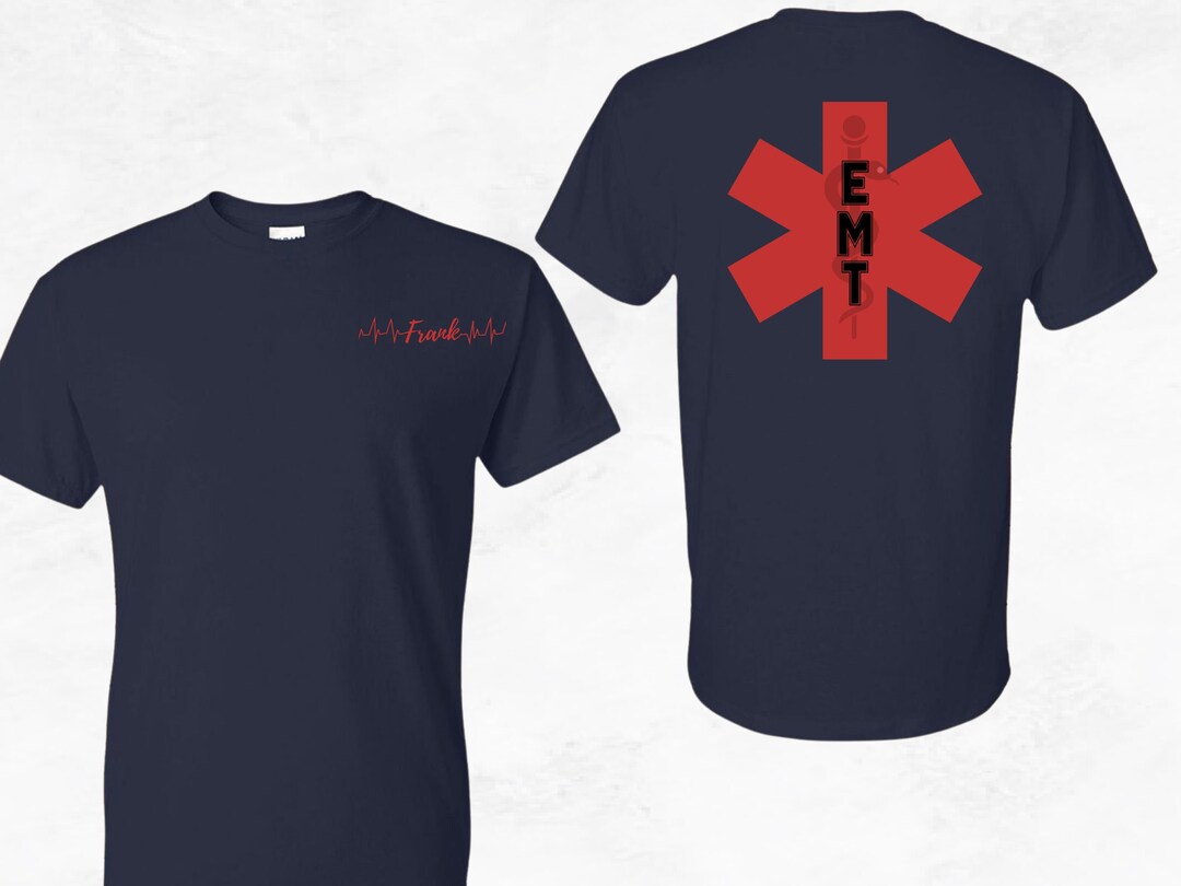 EMT Shirt, Custom Name EMT Shirt, Personalized EMT Shirt, Custom ...