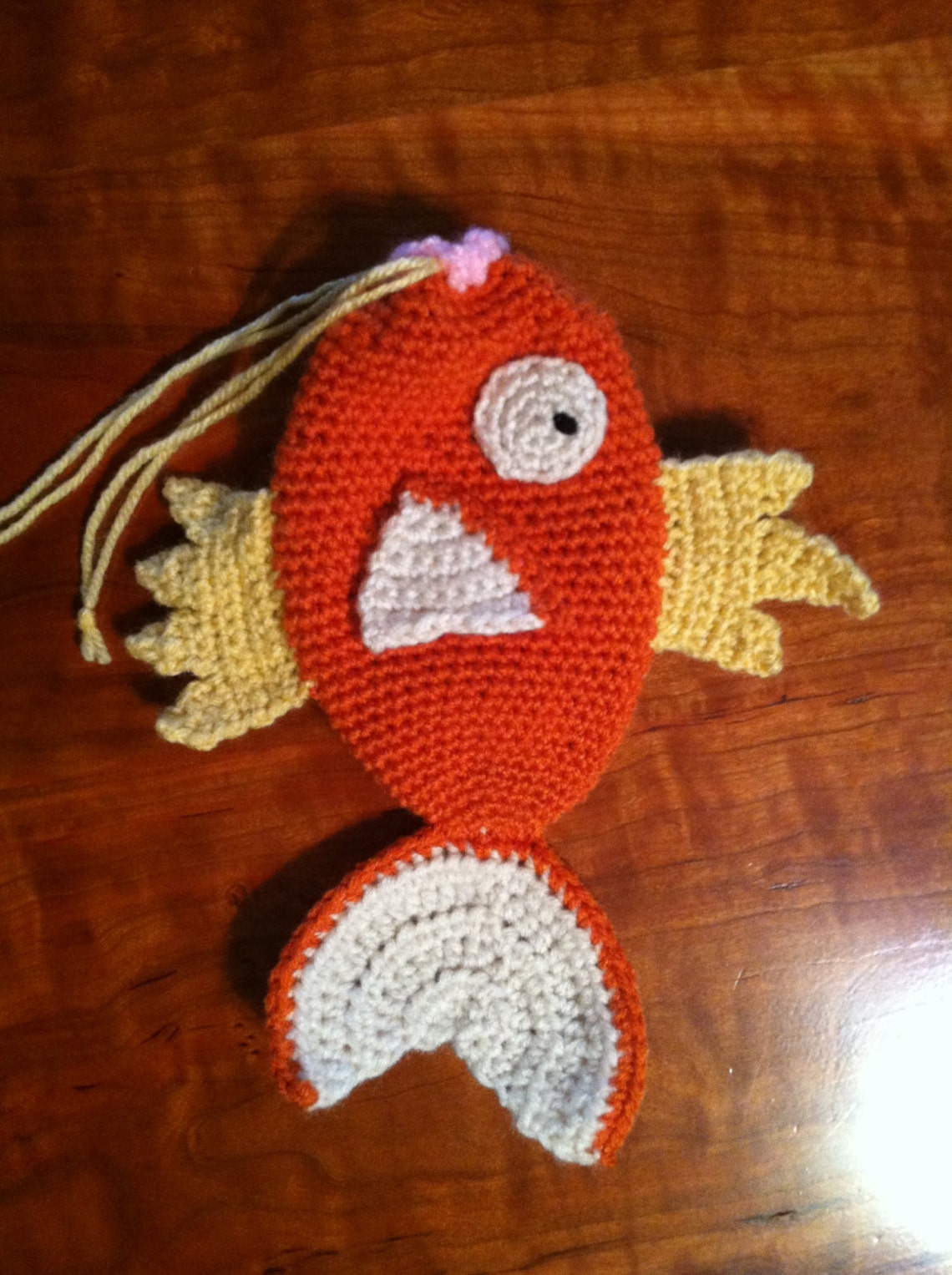 Magikarp Pokemon Crochet PATTERN Drawstring Bag Dice Bag Clutch Purse ...