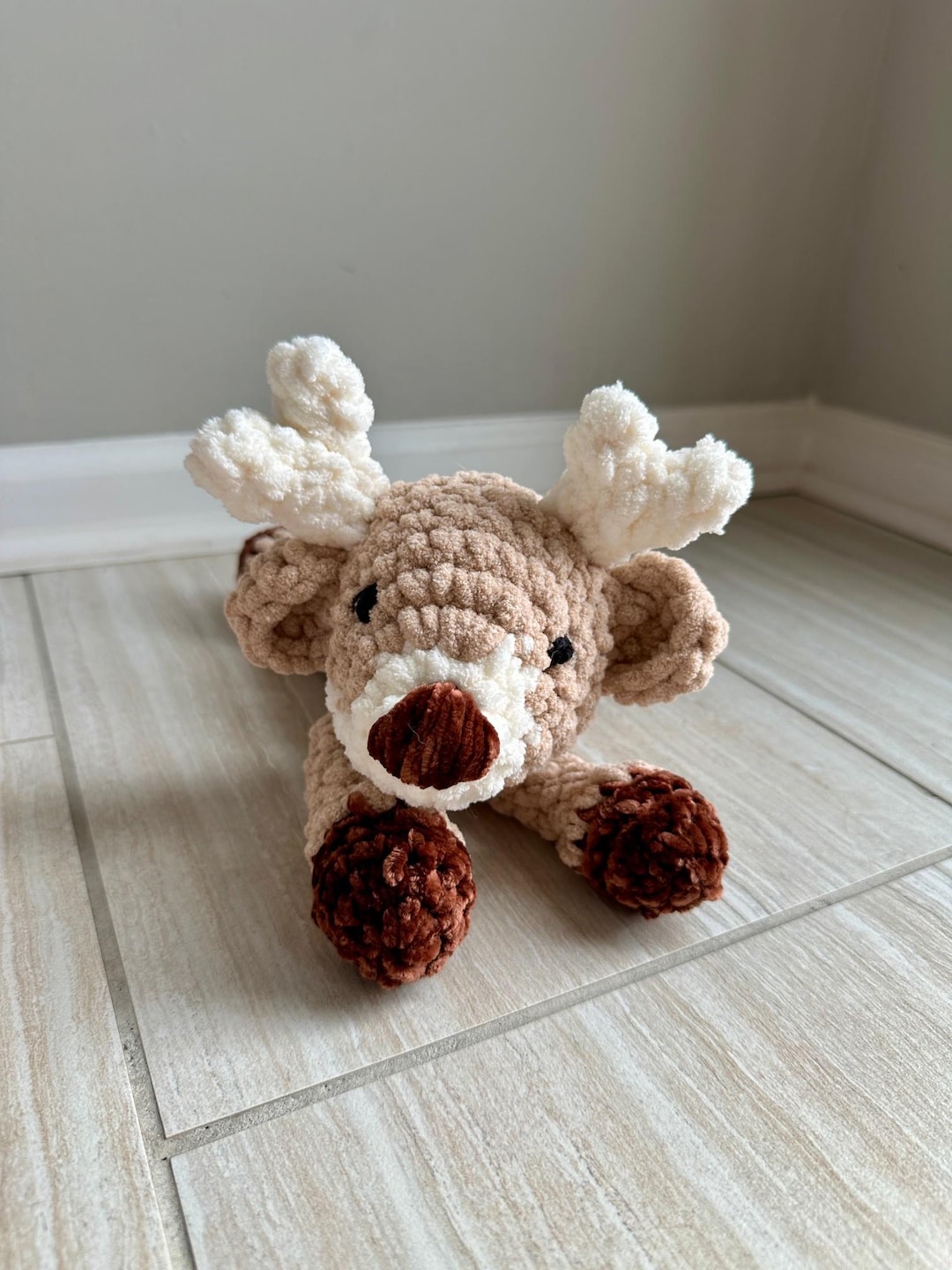 Buck Deer Lovey | Brown Buck Snuggler | Deer Plushie | Woodland Nursery ...
