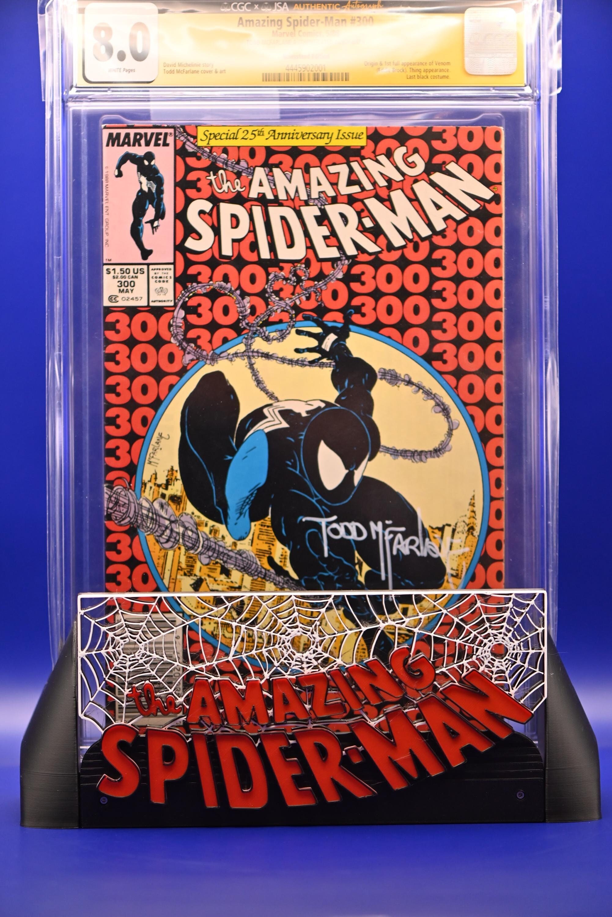 Amazing Spider-man - With Webs Comic Stand - Etsy