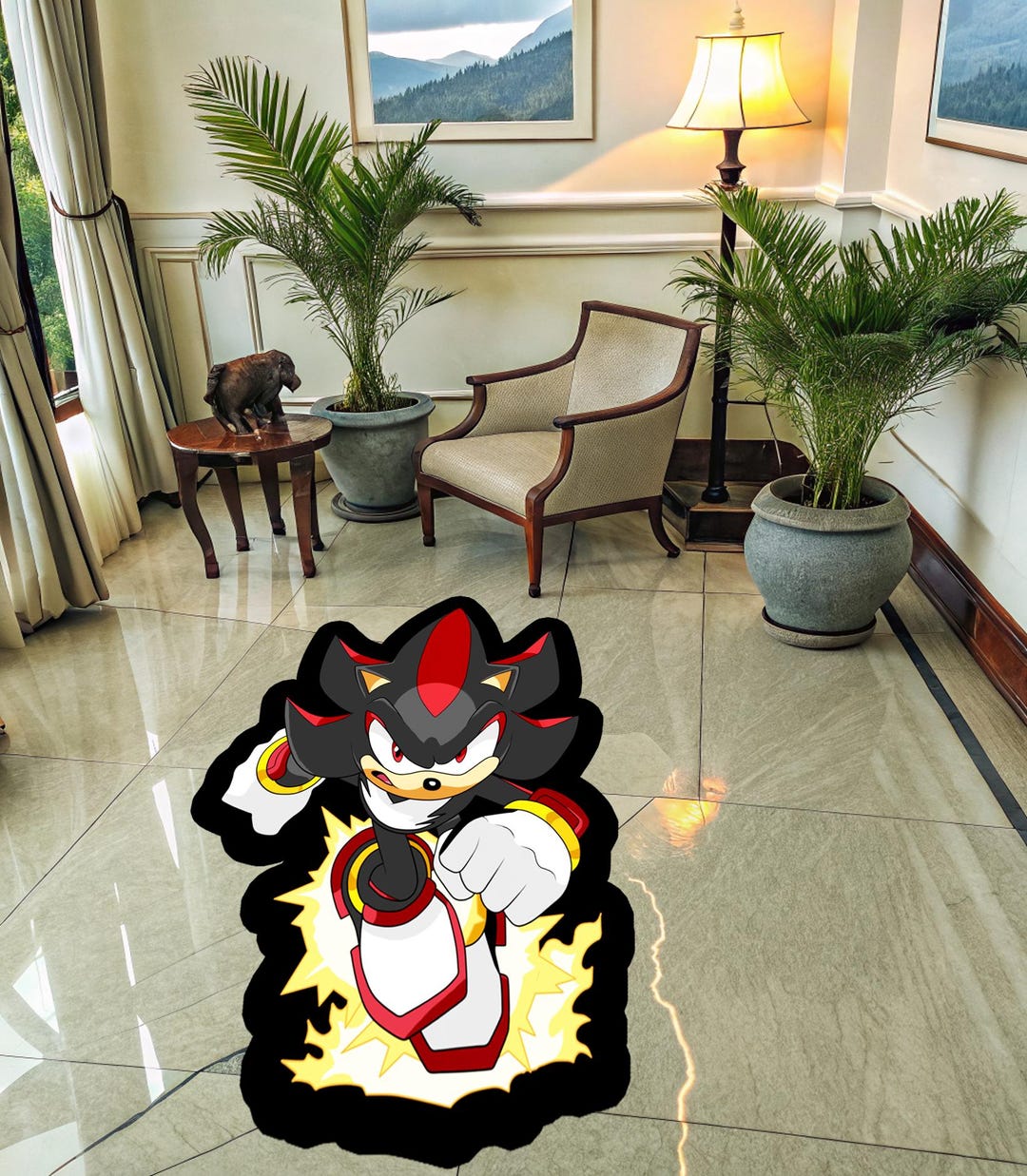 Sonic Gift, Video Game Gift Idea, Sonic Adventure, Custom CD Rug ...