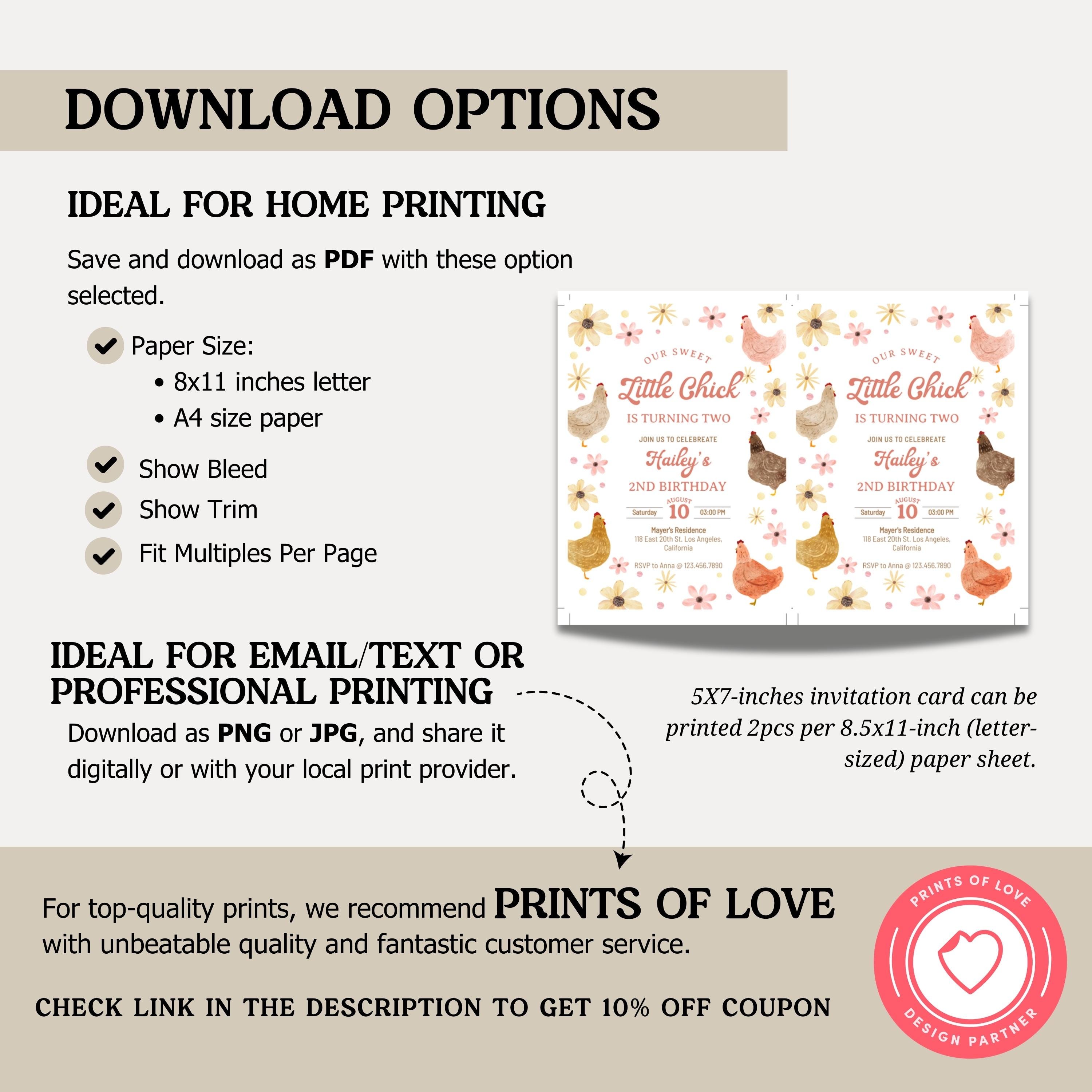 Editable Chicken Birthday Invitation, Chicken Birthday Theme Party ...
