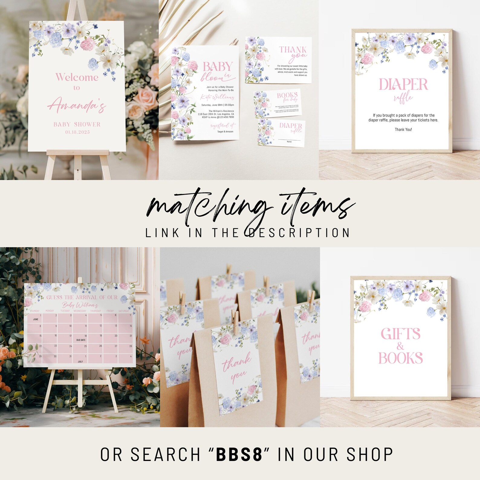 Diaper Raffle Baby Shower Sign, Editable Diaper Raffle Sign, Baby in ...