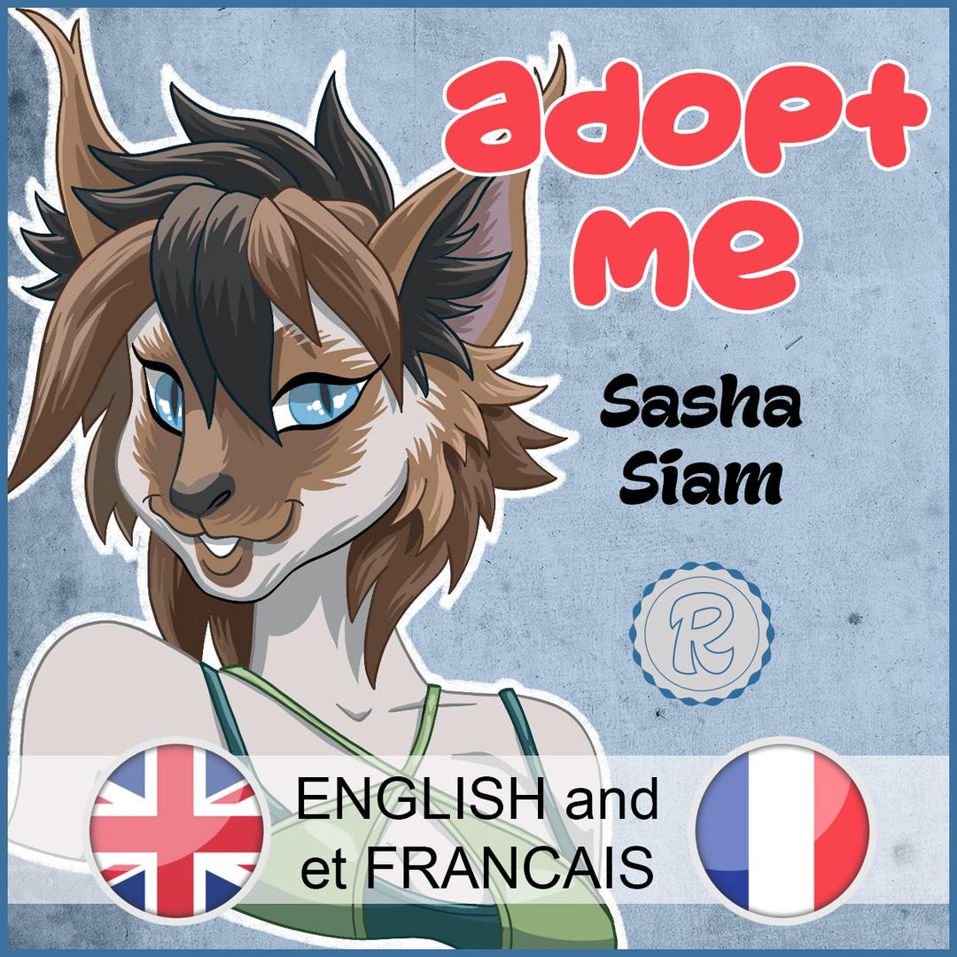 Adopt a Furry Character Sasha Siam Rare 16x Reference PDF HD Drawings ...