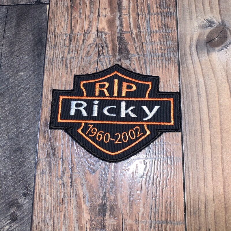 Biker Memorial Patch - Etsy