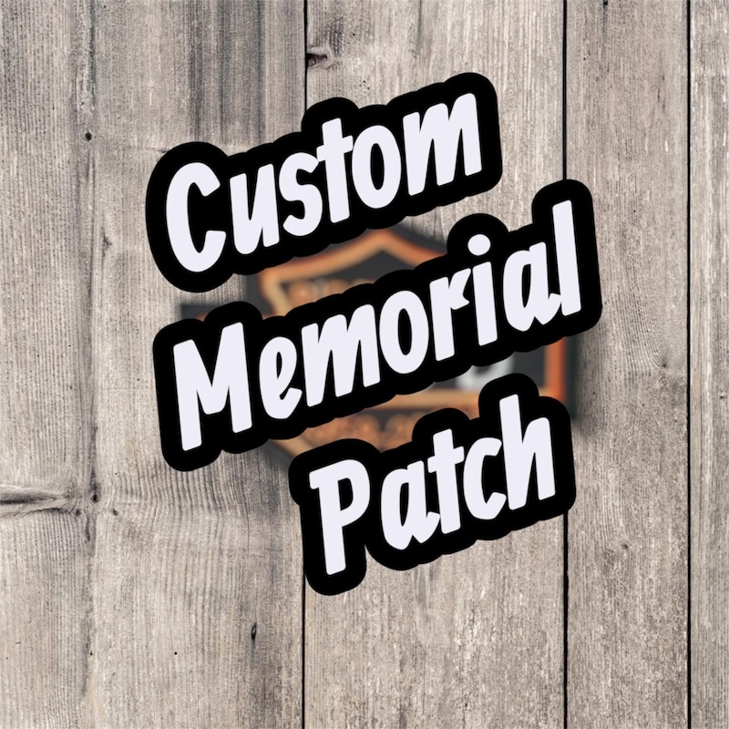 Biker Memorial Patch - Etsy
