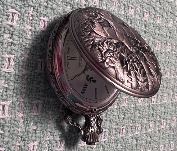 Arnex 17 Jewels Incabloc Swiss pocket watch with Elk … - Gem Arnex 17 Jewels Incabloc Swiss pocket watch with Elk … - Gem