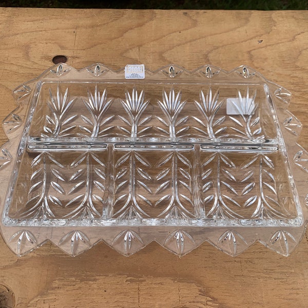 Crystal Relish Dish - Etsy