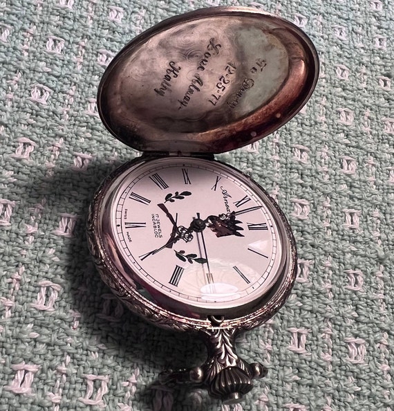 Arnex 17 Jewels Incabloc Swiss pocket watch with Elk … - Gem Arnex 17 Jewels Incabloc Swiss pocket watch with Elk … - Gem