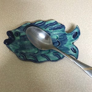 Ceramic Fish Spoon Rest- Soap Dish-ring Holder-tea Light Holder ...