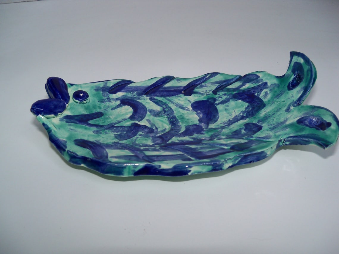 Ceramic Fish Spoon Rest Soap Dish-ring Holder-tea Light | Etsy