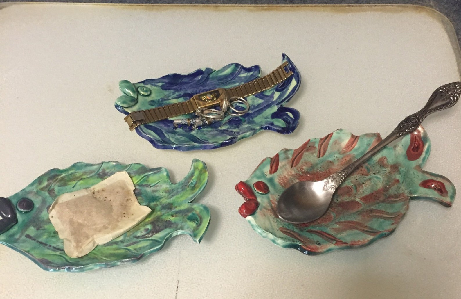 Ceramic Fish Spoon Rest Soap Dish-ring Holder-tea Light - Etsy