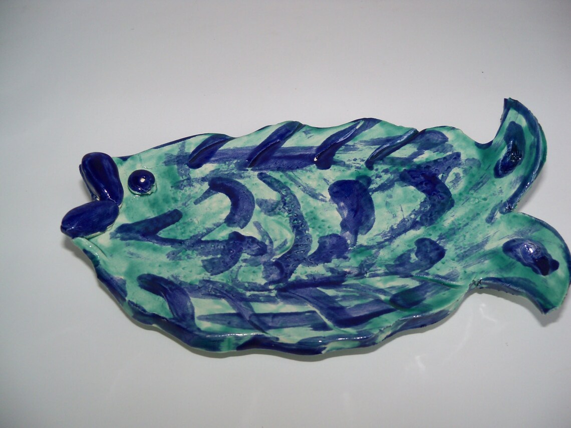 Ceramic Fish Spoon Rest Soap Dish-ring Holder-tea Light | Etsy