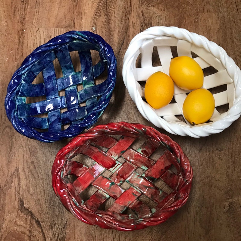 Woven Clay Baskets - Etsy