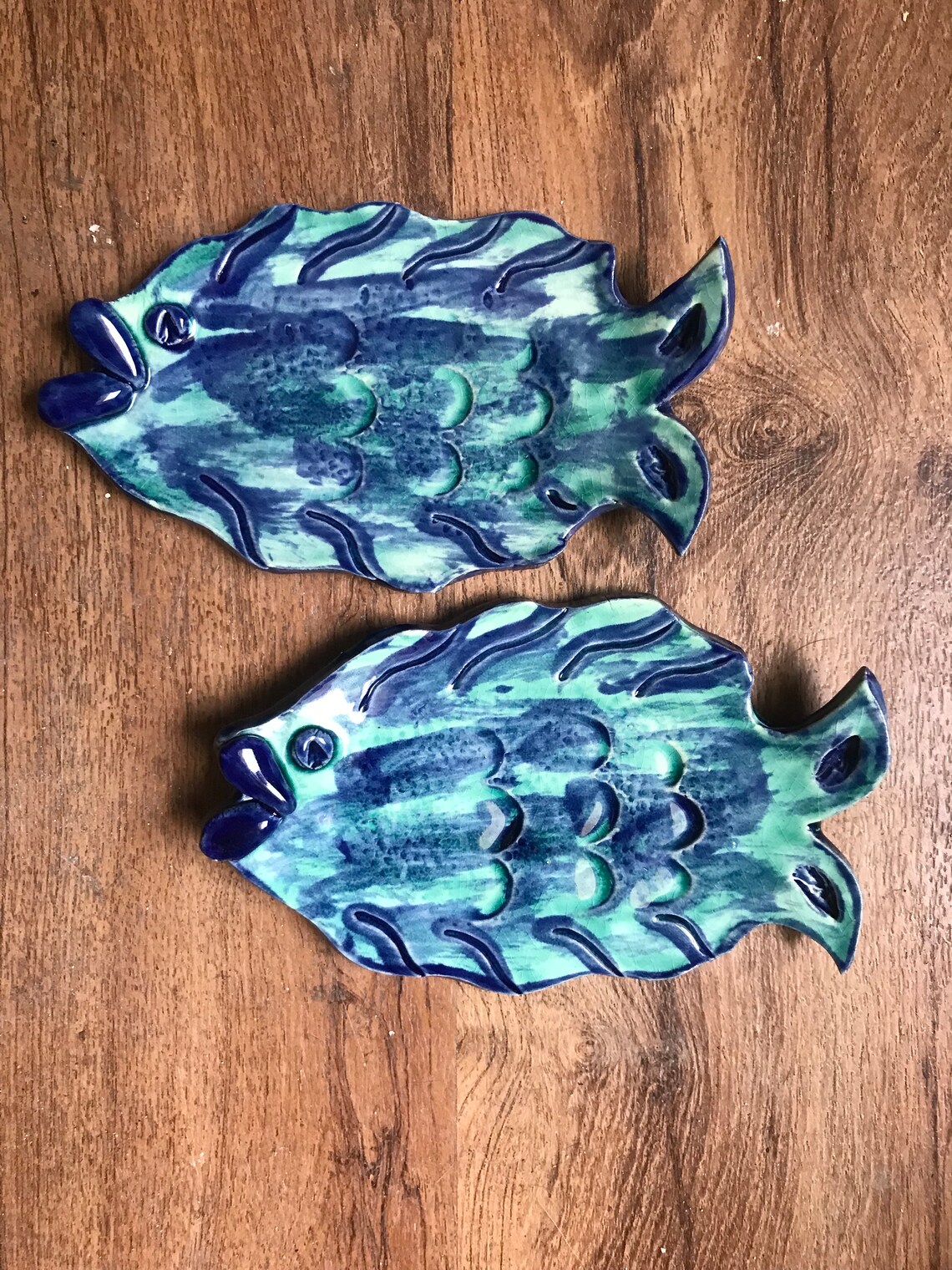 Ceramic Fish Spoon Rest- Soap Dish-ring Holder-tea Light Holder ...
