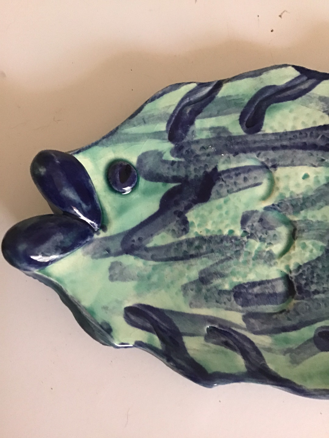 Ceramic Fish Spoon Rest Soap Dish-ring Holder-tea Light - Etsy