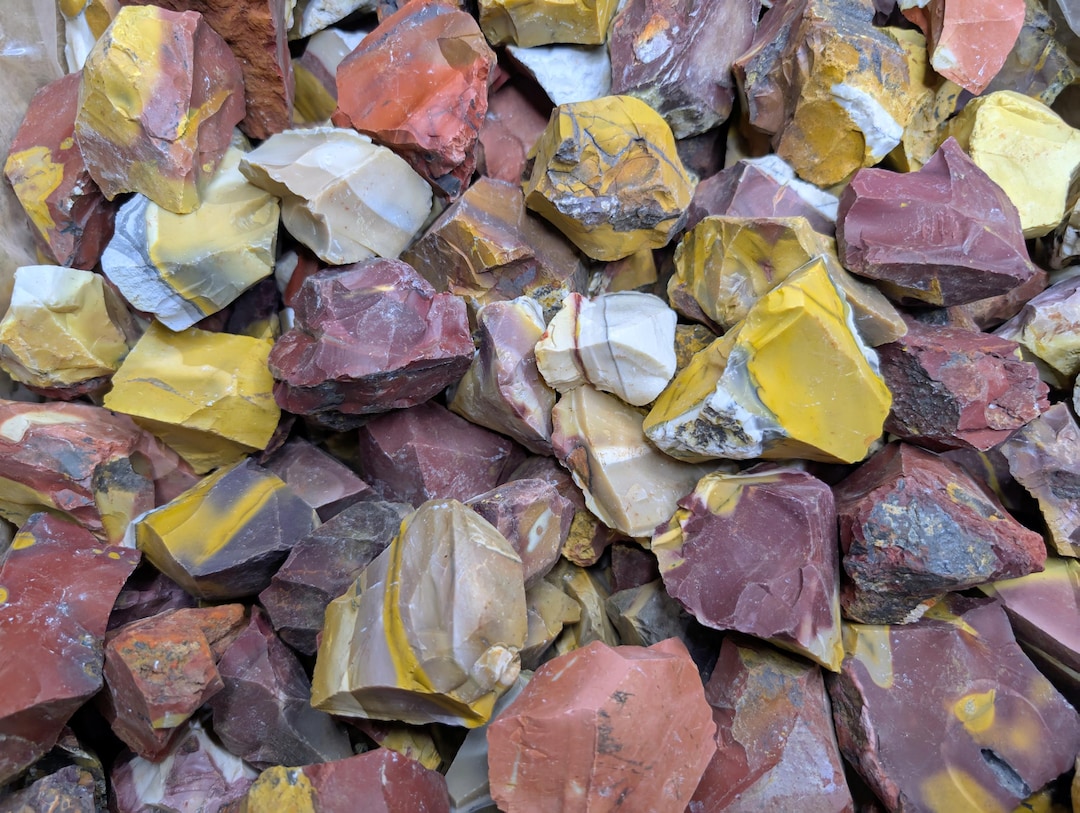 BIG SALE! - Mookaite Jasper Rough. Tumbling and Cabbing Rough. Burgundy ...
