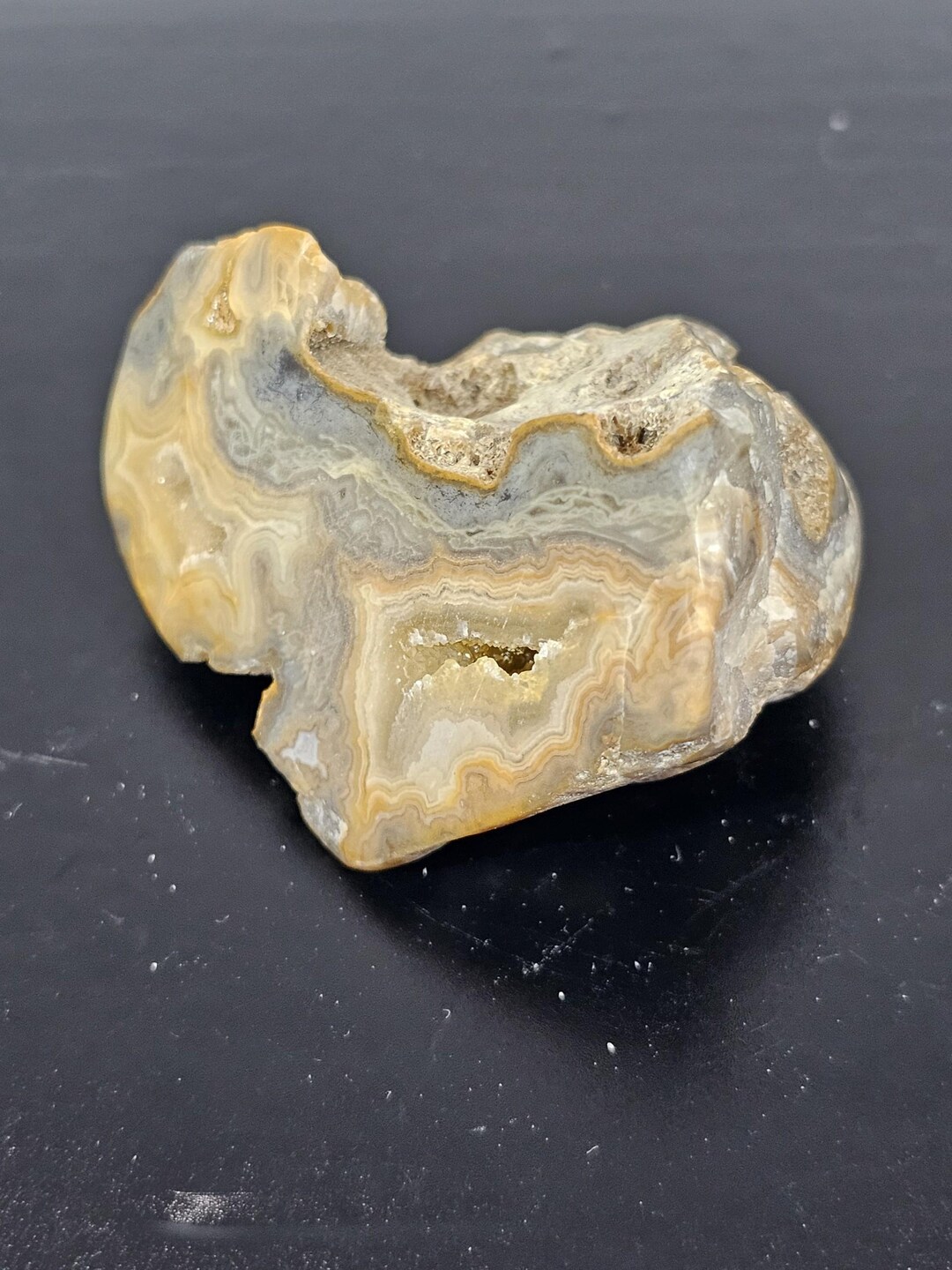 Polished Half-cut Cut Crowley's Ridge Agate Rare Green Pattern - Etsy