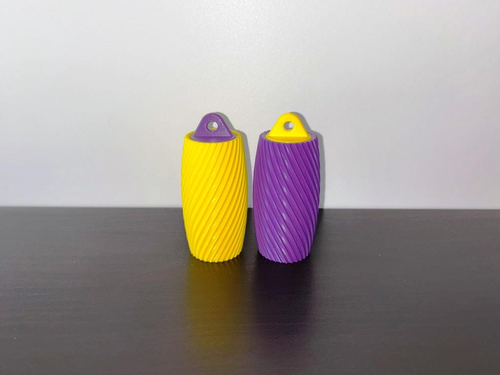 3D Printed Keychain Container STL Files: Multipurpose Stash Box - Etsy