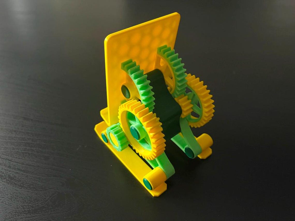 3D Print Files - Digital Download - Geared Smartphone Adjustable Angle ...