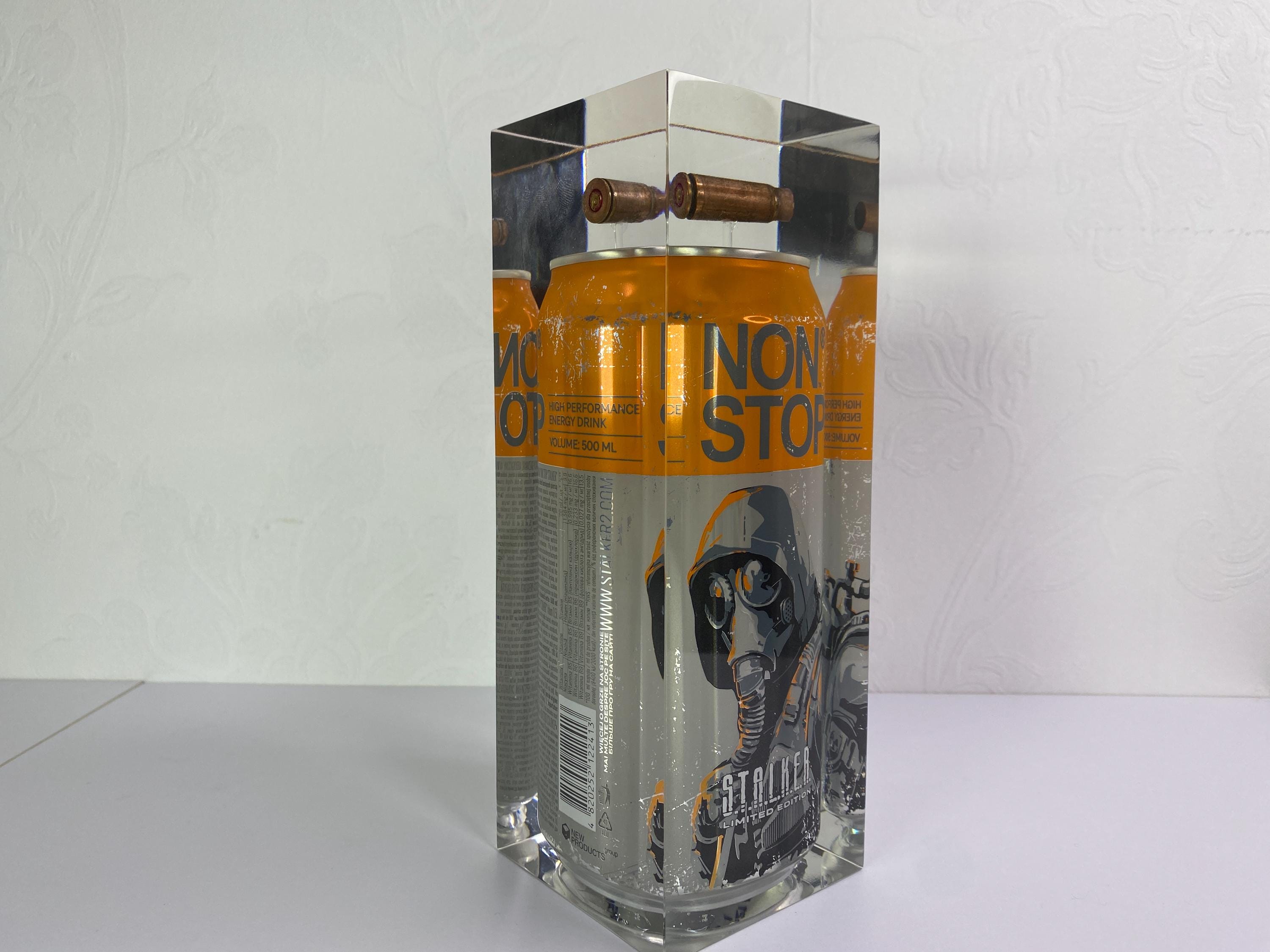 STALKER Themed Resin Art: Energy Drink Can Encased in Resin, Chernobyl ...