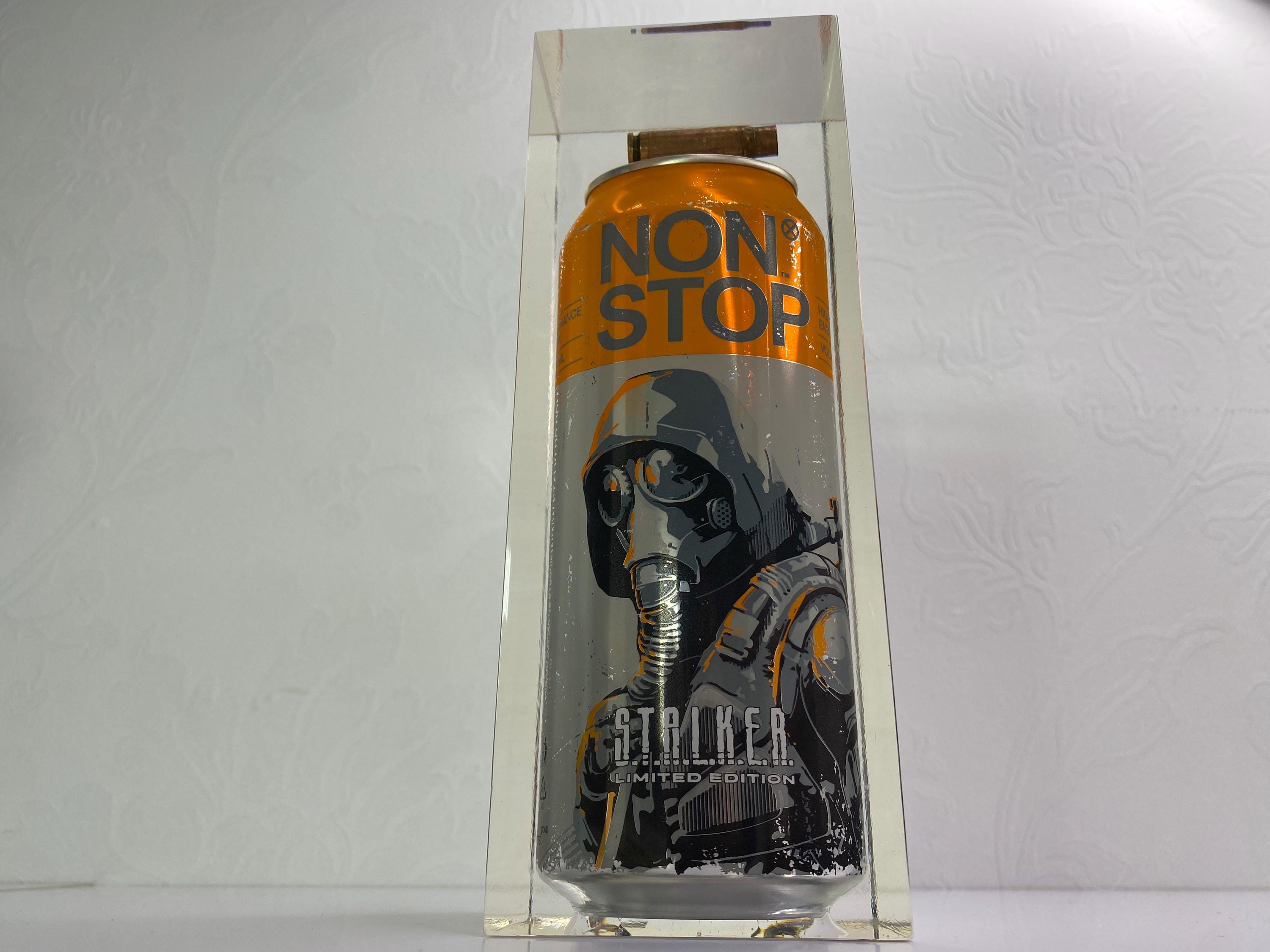 STALKER Themed Resin Art: Energy Drink Can Encased in Resin, Chernobyl ...