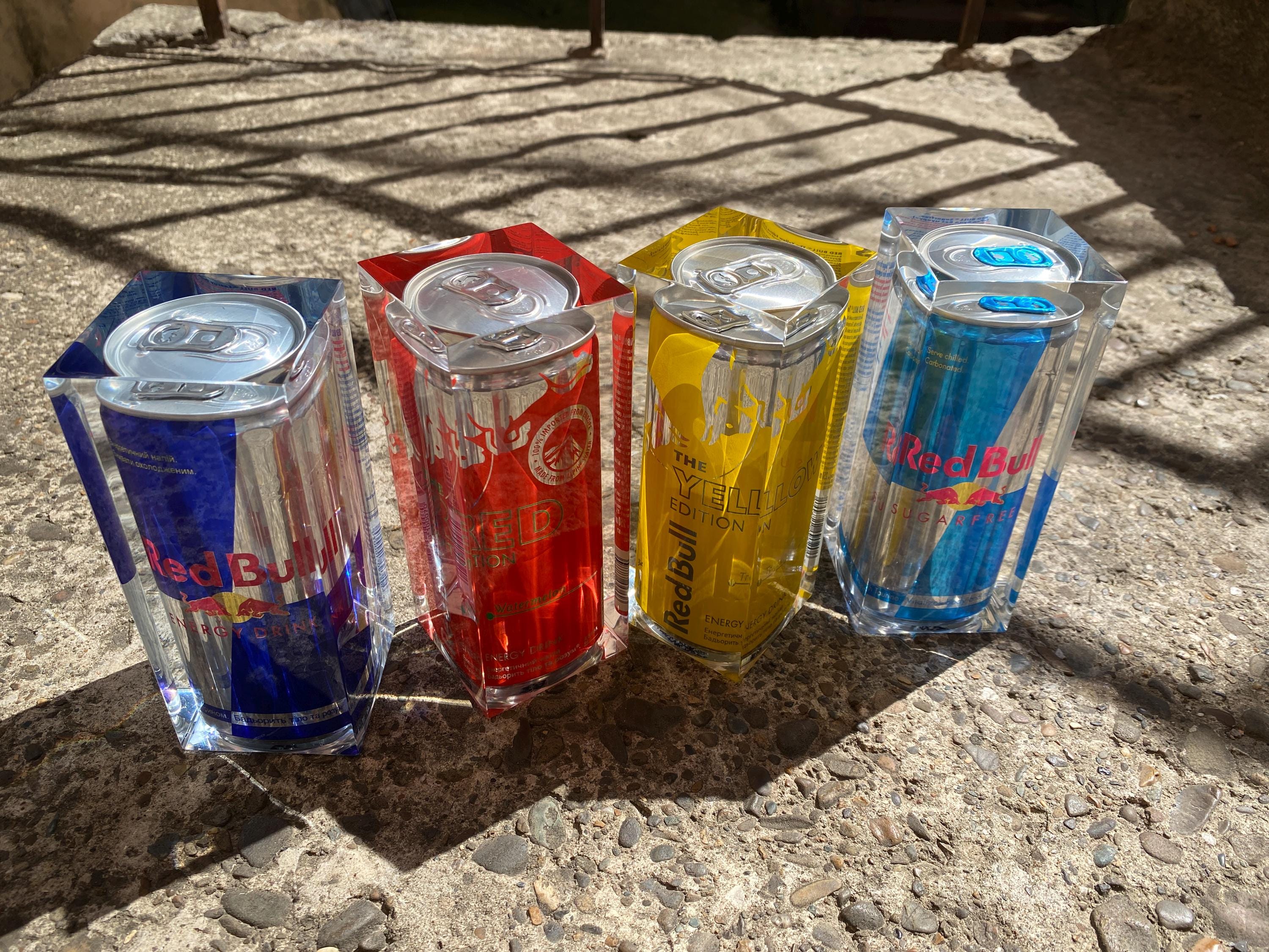 Red Bull Energy Drinks in Resin Unique Collectible Set, Includes ...