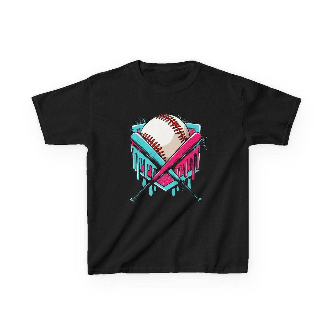 Baseball Drip for Boys Ice Cream Drip Youth Boys Tshirt - Etsy