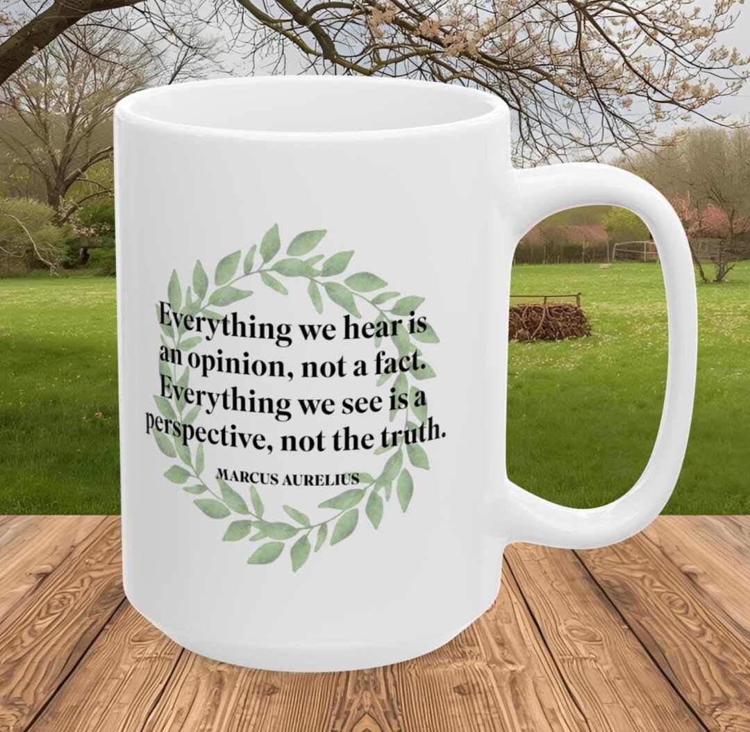 Stoicism Perspective Mug, Marcus Aurelius Mug, Stoic Philosophy Gift ...