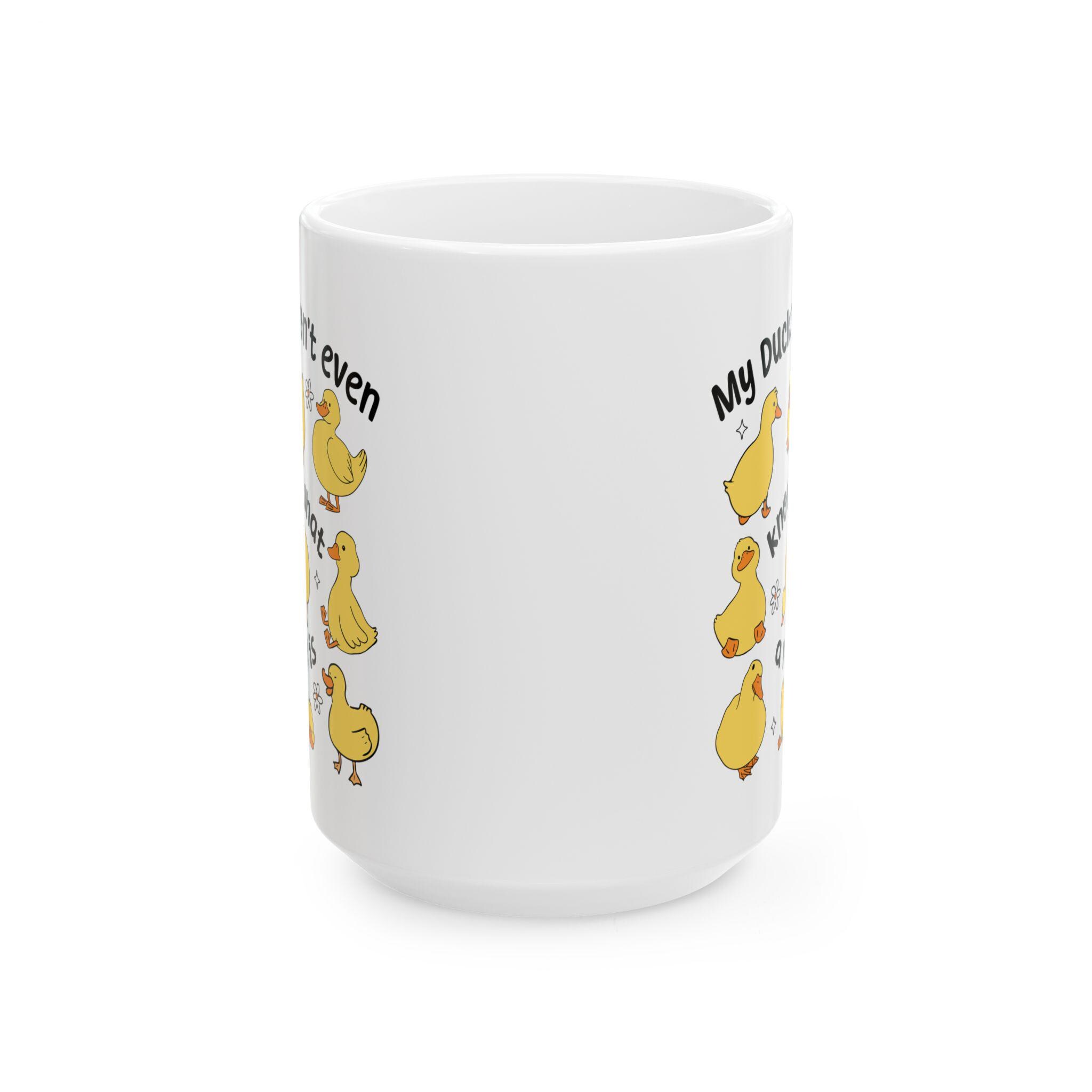 Funny Ducks in a Row Mug, Funny Ducks Coffee Mug, Duck Lover Gift ...