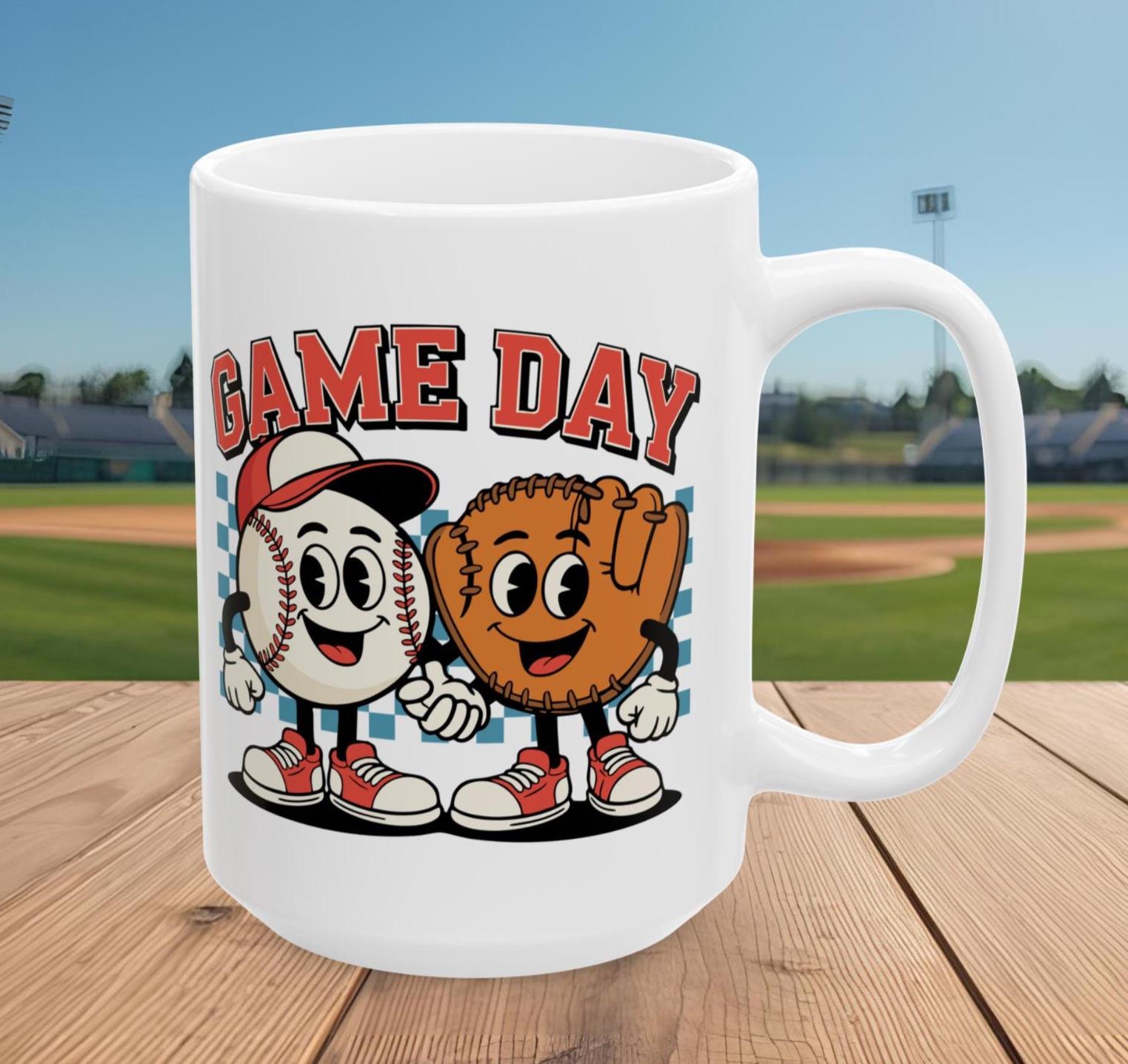 Game Day Coffee Mug, Baseball Coffee Cup, Baseball Fan Coffee Mug ...
