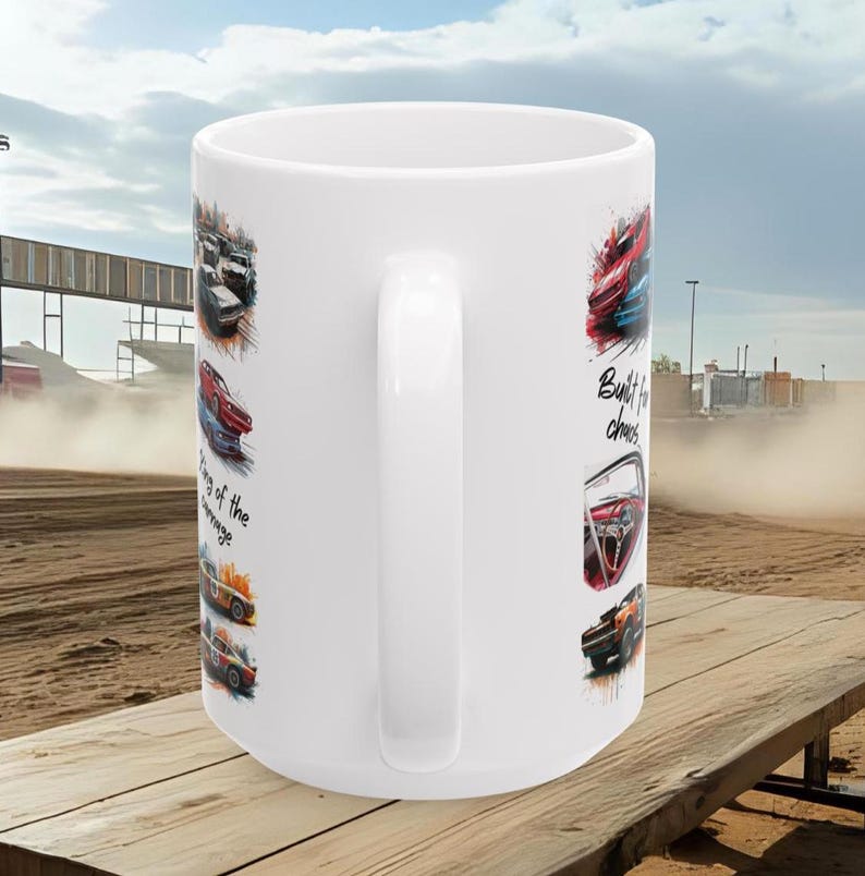 Demolition Derby Mug, Racing Fan Gift, Demolition Derby Gift, Race Car ...