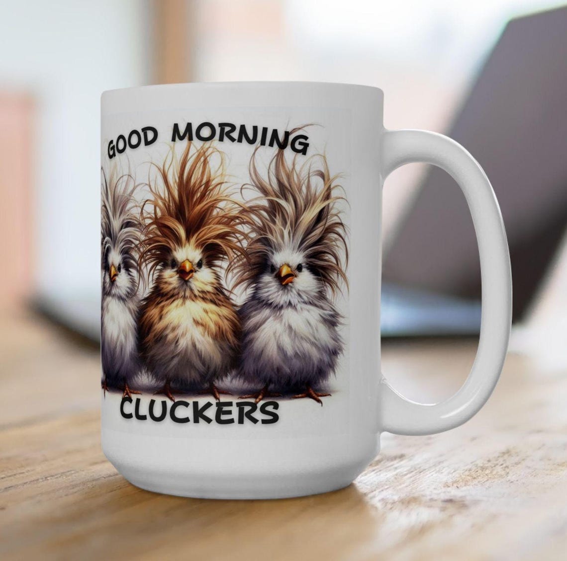 Good Morning Cluckers Coffee Mug, Chicken Coffee Mug, Chicken Lover ...