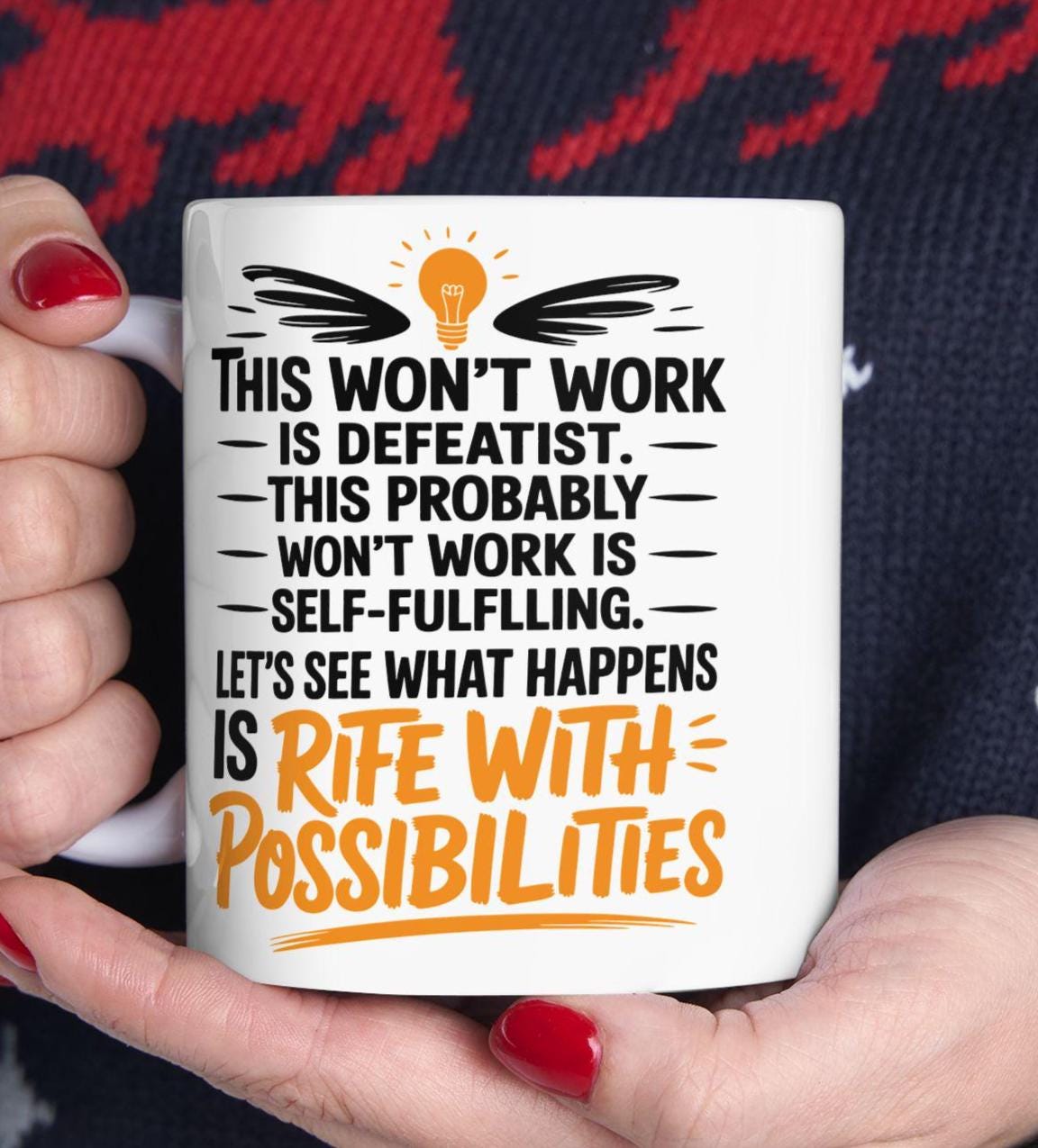 Possibilities Coffee Mug, Motivation Coffee Cup, Self Improvement Mug ...
